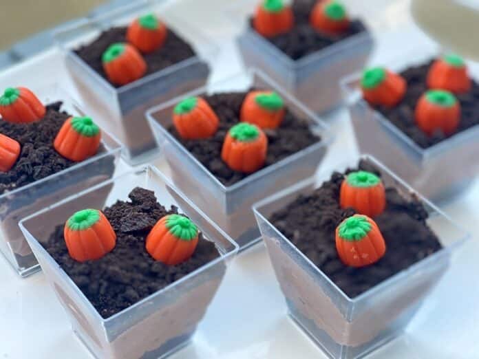 Pumpkin Patch Dirt Cups | Easy Halloween Dessert | Kid Friendly