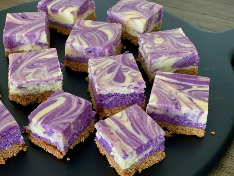 Ube Cheesecake Bars | Asian Inspired Dessert Recipe